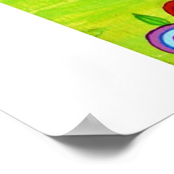 Happy Tree, Tree of life, Mexican folk art style Poster | Zazzle