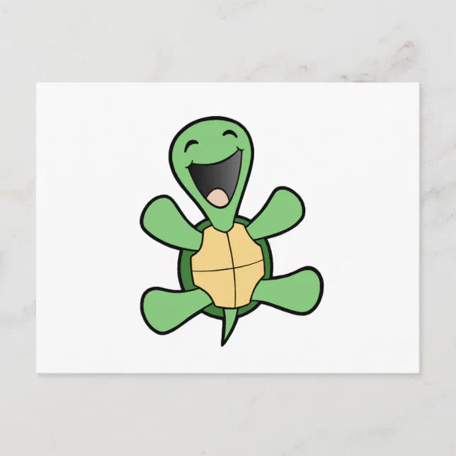 Happy Turtle Postcard | Zazzle