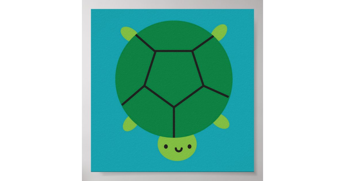 Happy Turtle Poster | Zazzle