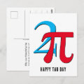 Happy Two Pi Tau Day Postcard | Zazzle