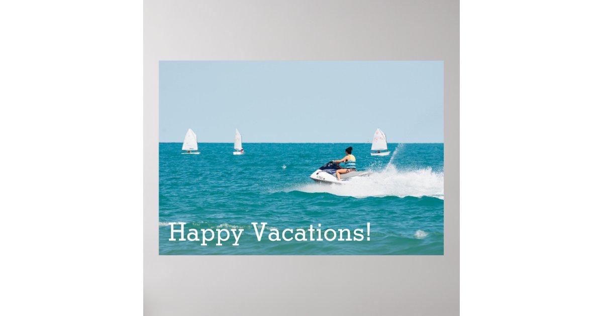 Happy vacations poster | Zazzle