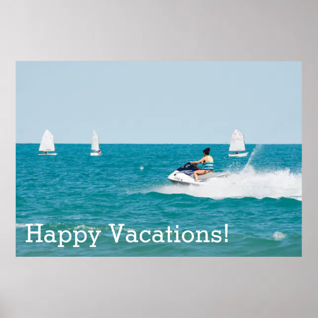 Happy vacations poster | Zazzle
