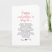 Happy Valentine’s Day Poem Holiday Card | Zazzle