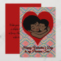 Happy Valentine's Day | African American Son Note Card | Zazzle