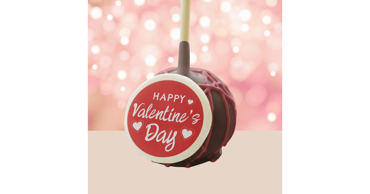 Happy Valentine's Day Cake Pops | Zazzle