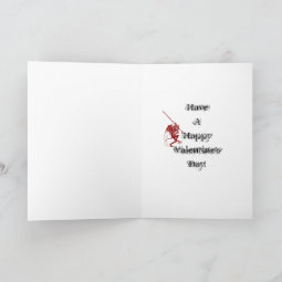 Happy Valentines Day Card Sexy Little Devil Custom | Zazzle