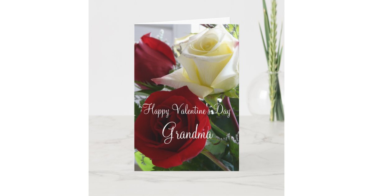 Happy Valentine's Day Grandma OR Grandpa! Holiday Card | Zazzle