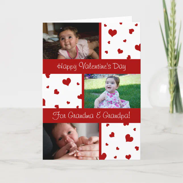 Happy Valentine's Day Grandparents Photo Card | Zazzle