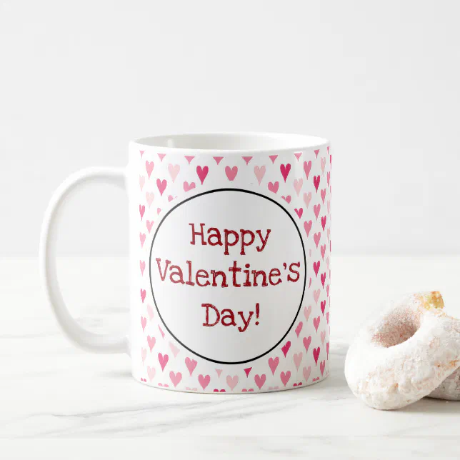 Happy Valentine's Day Heart Coffee Mug | Zazzle