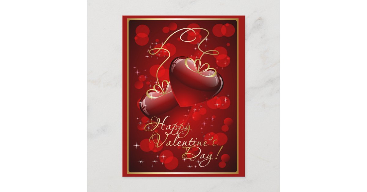 Happy Valentine's Day Holiday Postcard | Zazzle