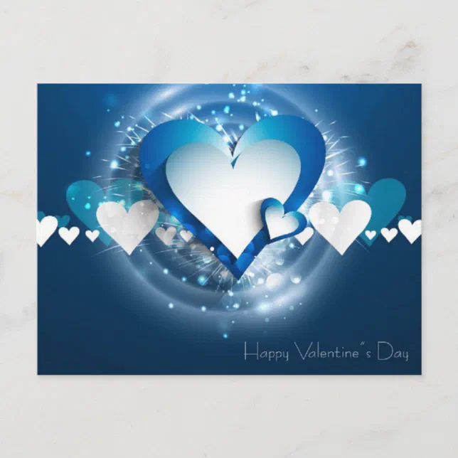 happy valentines day holiday postcard | Zazzle