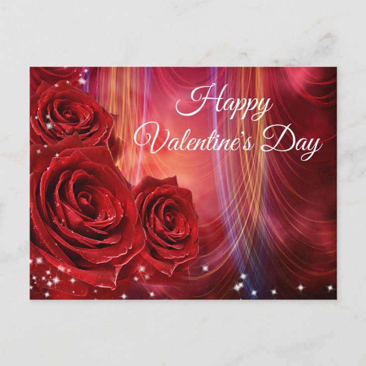 Happy Valentine's Day Holiday Postcard | Zazzle