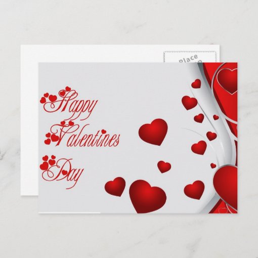 happy Valentines Day Holiday Postcard | Zazzle