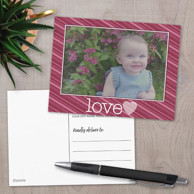 Happy Valentines Day Photo Holiday Postcard | Zazzle