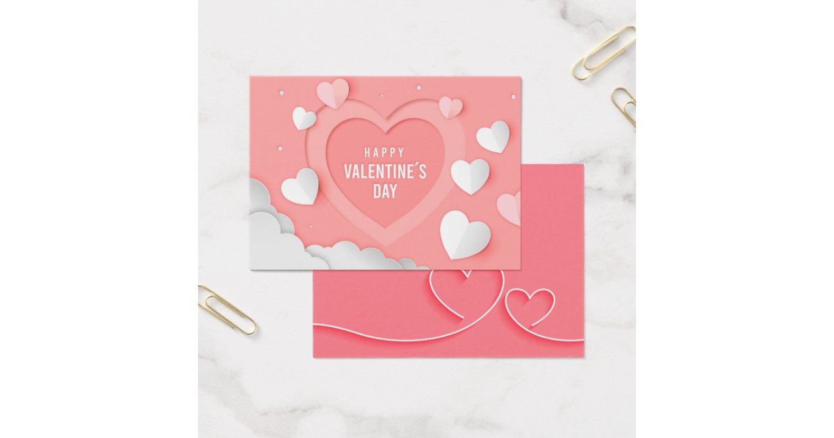 Happy Valentine's Day Profile Card | Zazzle