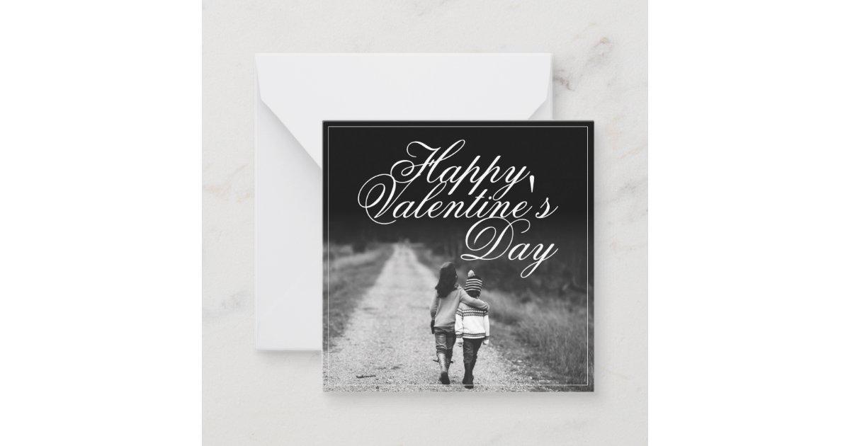 Happy Valentine's Day - side by side Note Card | Zazzle