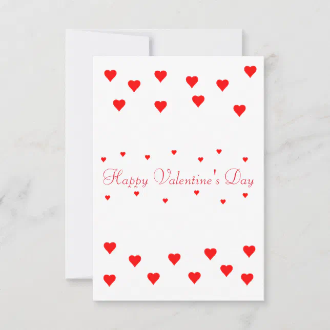 happy valentine's day thank you card | Zazzle