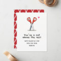 Happy Valentine's Day You're A Cut Above The Rest Note Card | Zazzle