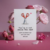 Happy Valentine's Day You're A Cut Above The Rest Note Card | Zazzle