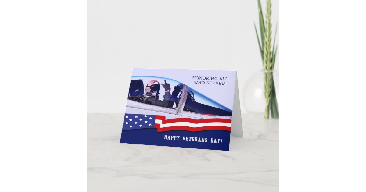Happy Veterans Day Custom Greeting Cards | Zazzle