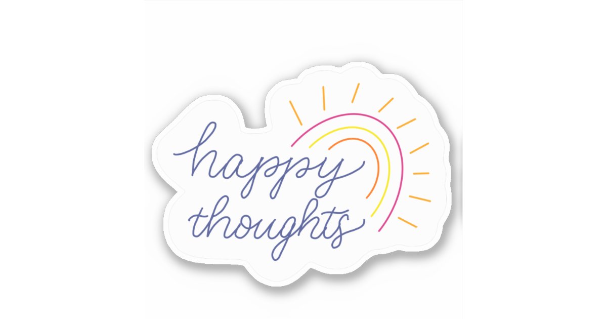 Happy vinyl sticker | Zazzle
