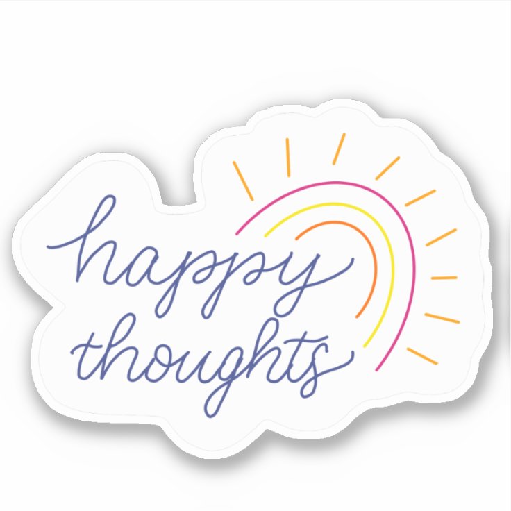 Happy vinyl sticker | Zazzle