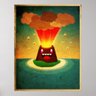 Happy Volcano Poster | Zazzle