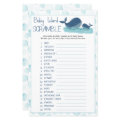 Happy Whales Baby Word Scramble Baby Shower Game | Zazzle