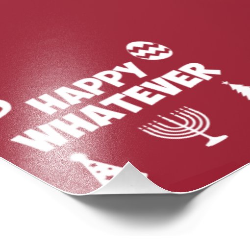 Happy Whatever Holiday Photo Print | Zazzle