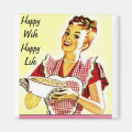 Happy Wife Happy Life Magnet | Zazzle