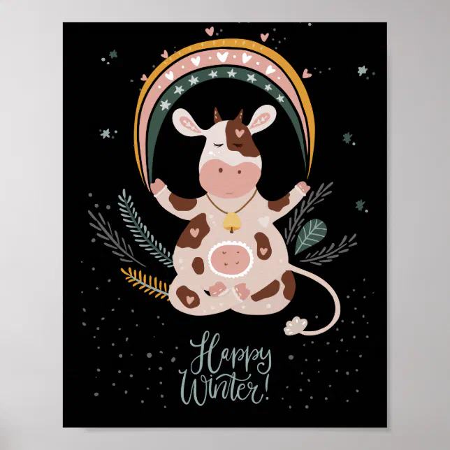 happy winter poster | Zazzle
