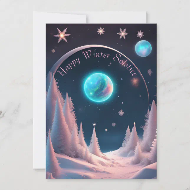 Happy Winter Solstice Holiday Card | Zazzle