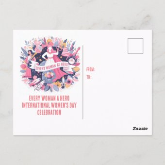 Happy Women's Day 2024 Postcard | Zazzle