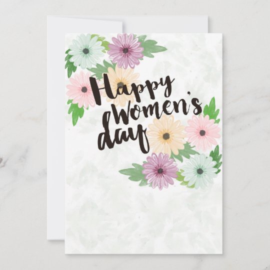 Happy Women's Day Greeting Card | Zazzle.com