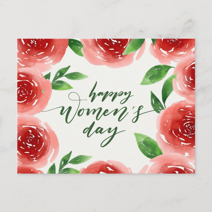 Happy Women's Day Postcard | Zazzle