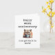 Happy Work Anniversary, Now Get Back to Work, Cat Card | Zazzle