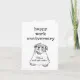 Happy Work Anniversary, Pug with Sign Card | Zazzle