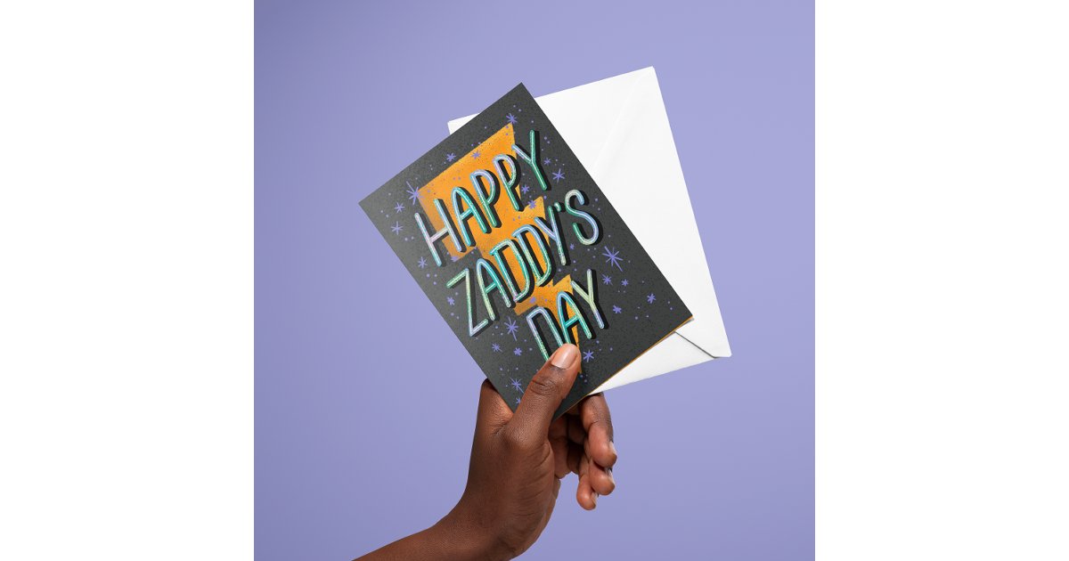 Happy Zaddy's Day Thank You Card | Zazzle