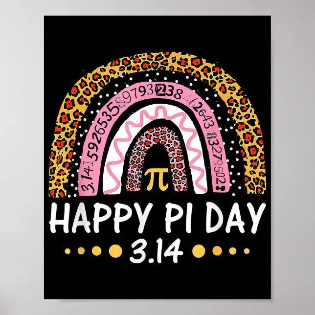 Happys Pi Day Mathematic Math Teacher Gift Poster | Zazzle