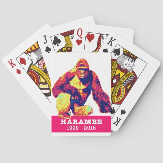 Harambe Playing Cards | Zazzle.com