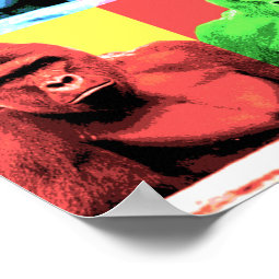 Harambe Pop Art Poster | Zazzle