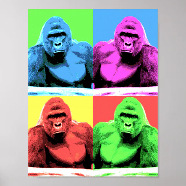 Harambe Pop Art Poster | Zazzle