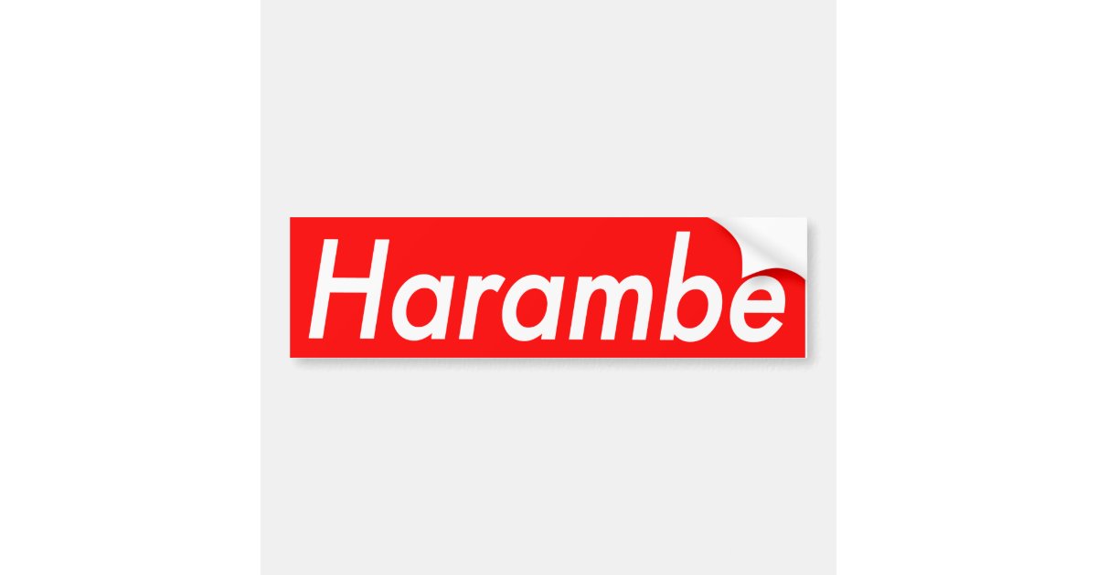 Harambe sticker | Zazzle