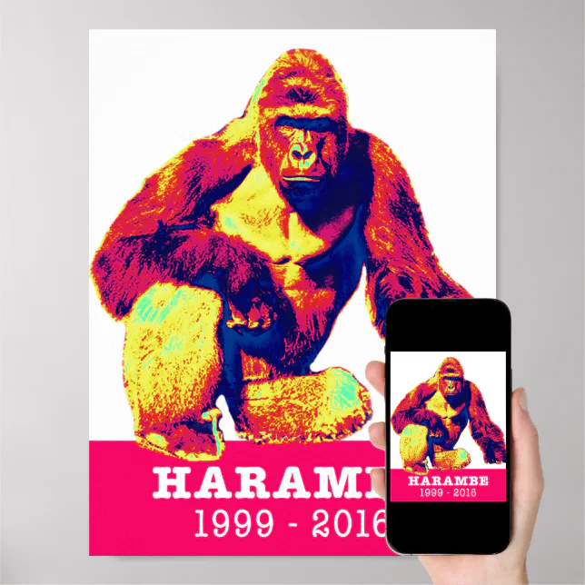 Harambe Tribute Poster | Zazzle