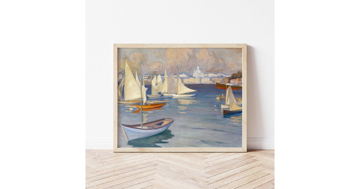 Harbour in Helsinki | Albert Edelfelt Poster | Zazzle