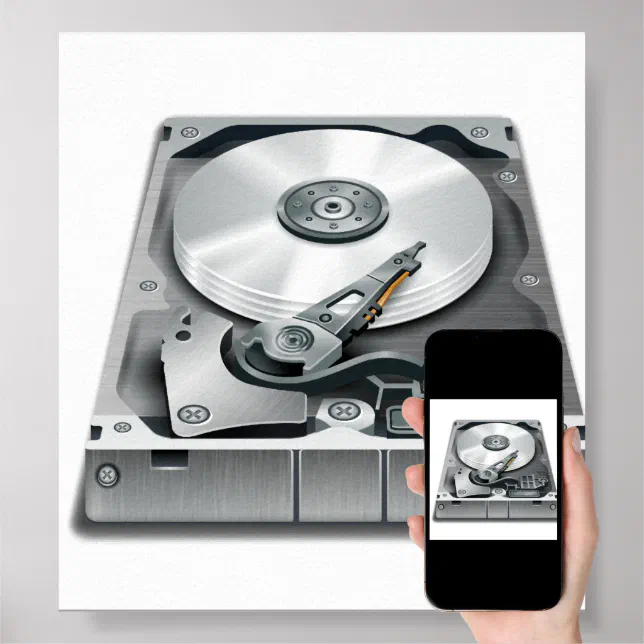 Hard Disk Poster | Zazzle