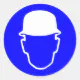 Hard Hat Sign Classic Round Sticker | Zazzle