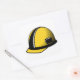 Hard Hat Square Sticker | Zazzle
