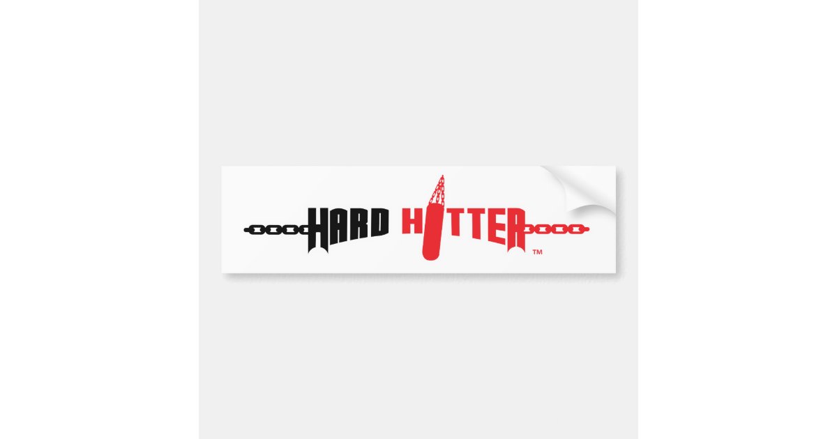Hard Hitter Logo Bumper Sticker | Zazzle