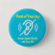 hard of hearing pinback button | Zazzle